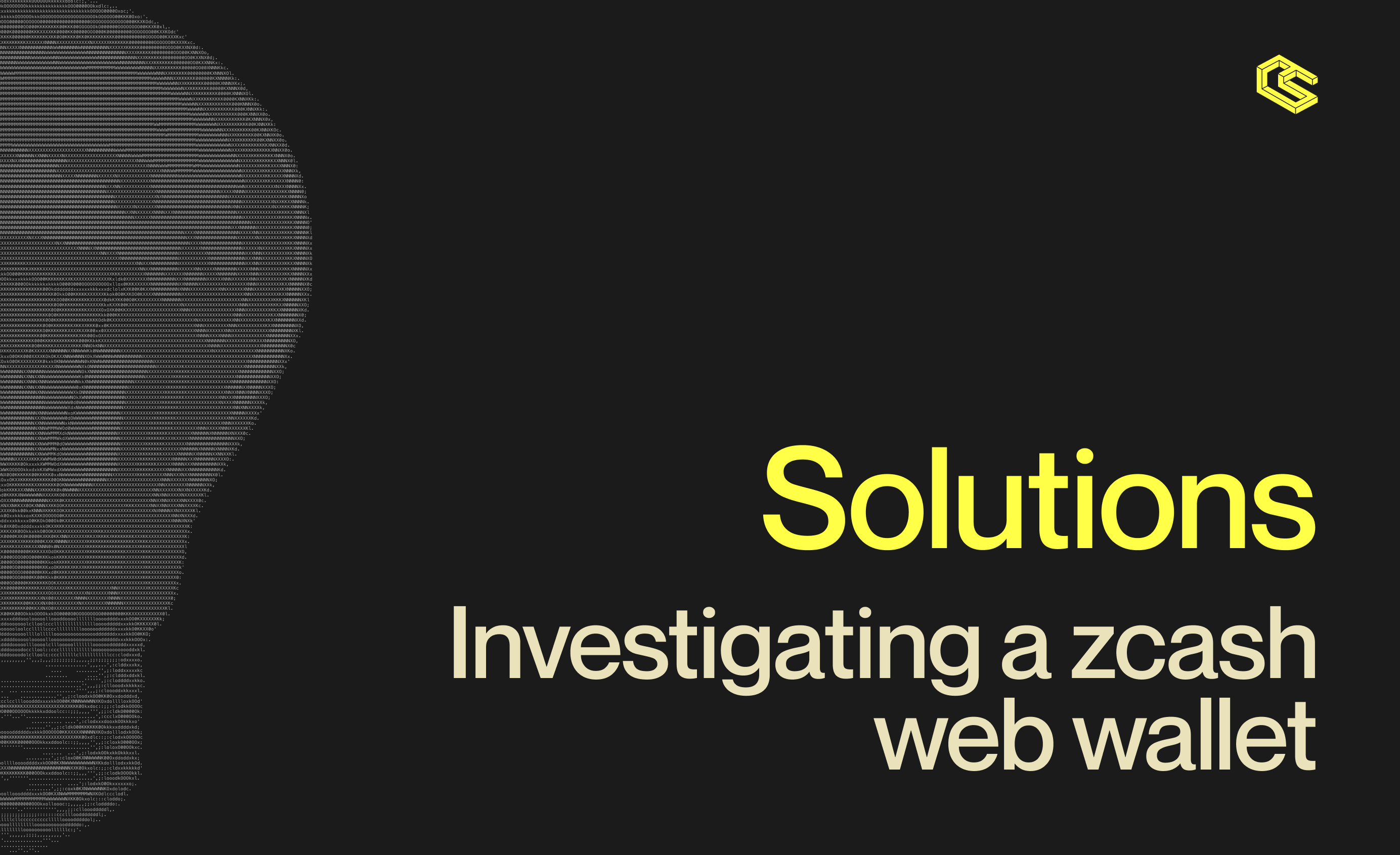 Investigating a Zcash Web Wallet