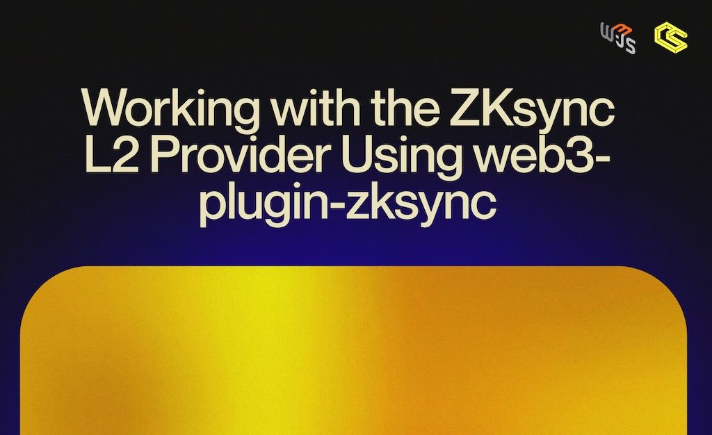 Working with the ZKsync L2 Provider Using web3-plugin-zksync Working with the ZKsync L2 Provider Using web3-plugin-zksync
