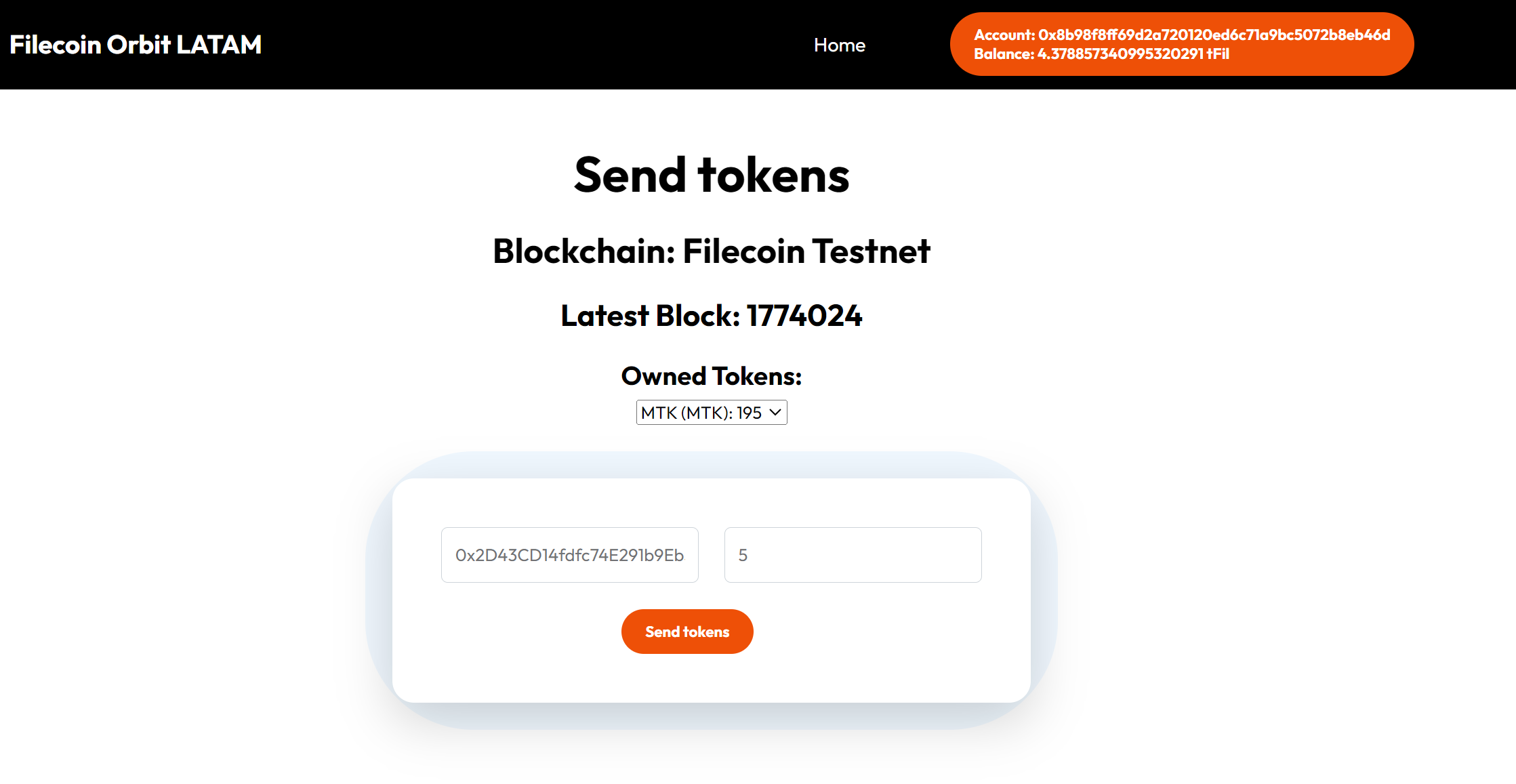 Interacting with an ERC-20 token on Filecoin using web3.js