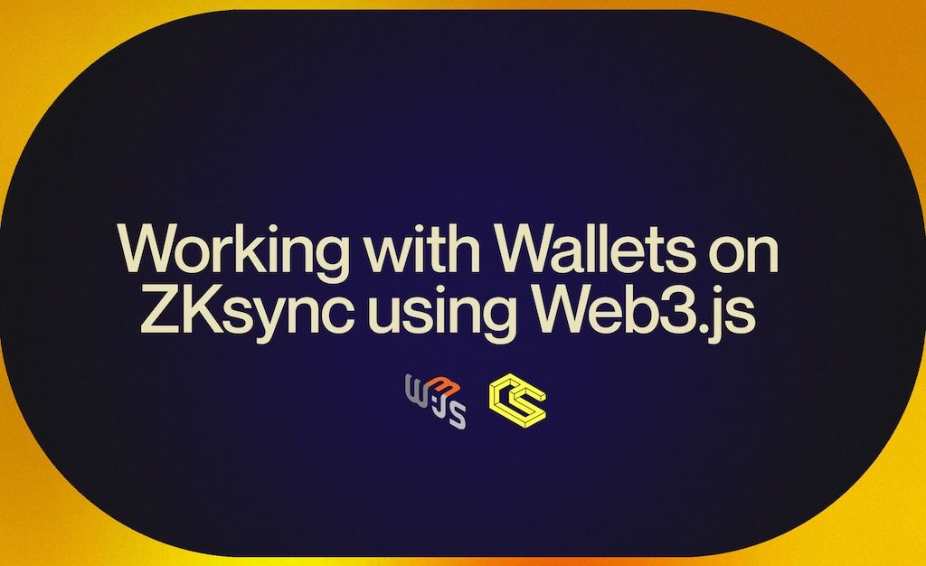 Working with Wallets on ZKsync using Web3.js